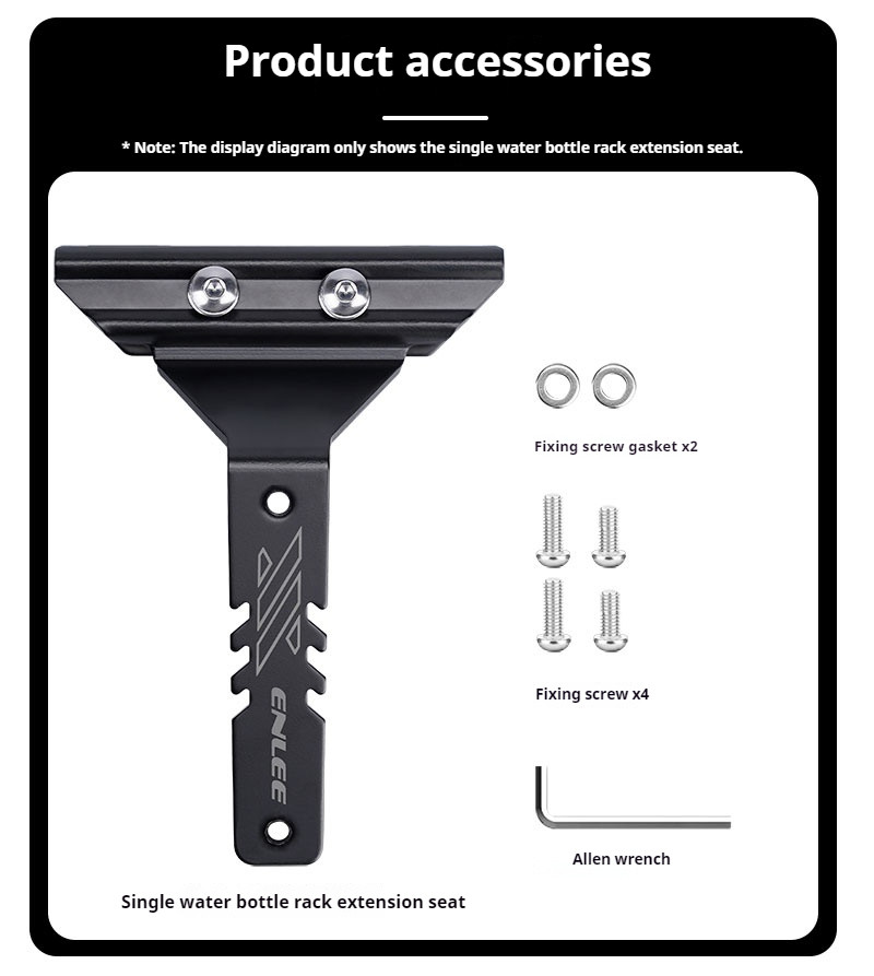 ENLEE Bike Aluminum Alloy Double Bottle Cage Bicycle Cushion Kettle ...