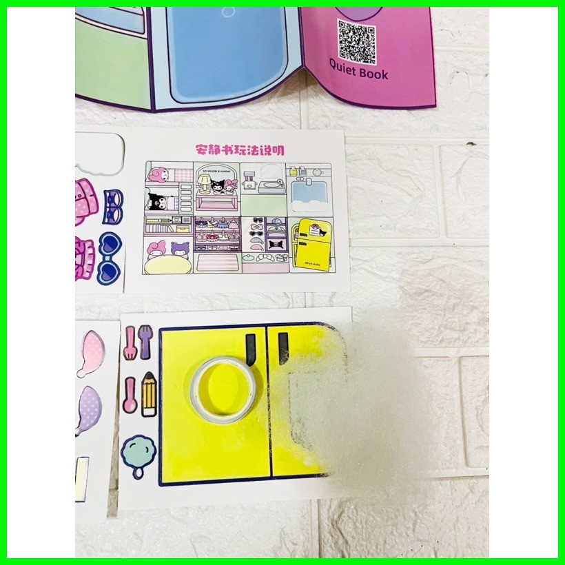 Sanrio Paper Doll Puzzle Handmade Paper Doll Quiet Book for Children ...