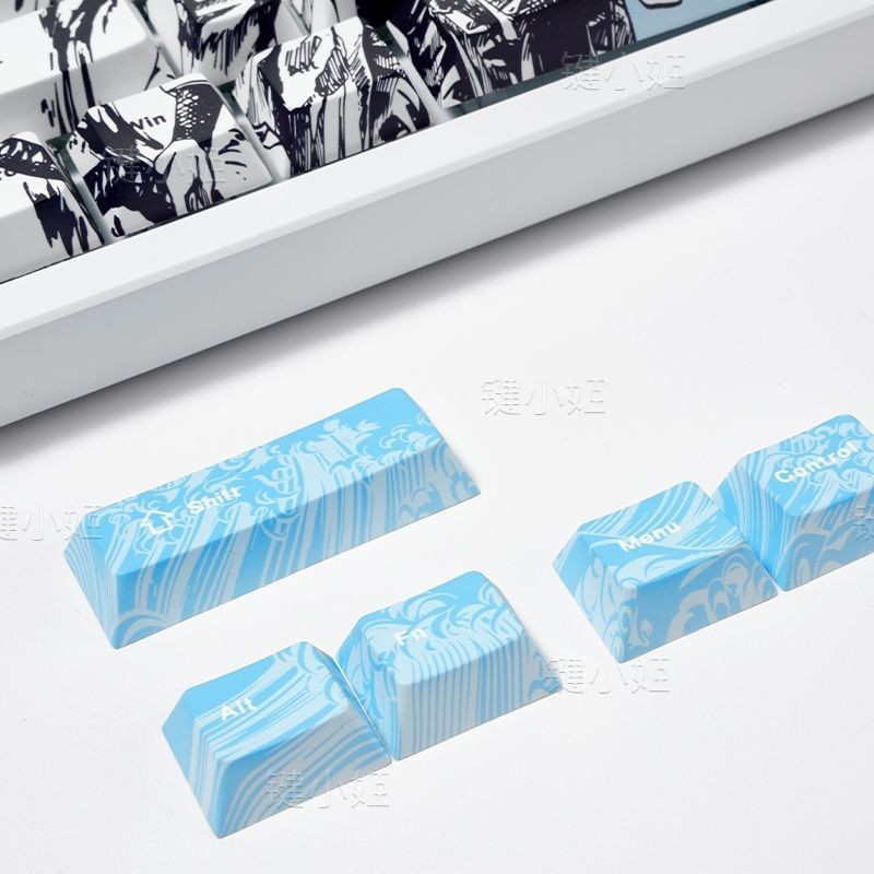 Silver Soul Theme Cherry Profile Dye Sublimation PBT Keycap Set ...