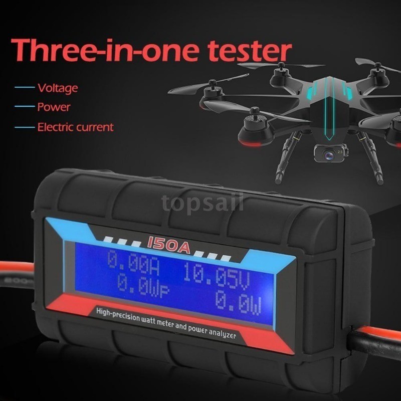 150A LCD Digital Power Analyser High-precision Amp Watt Meter RC ...