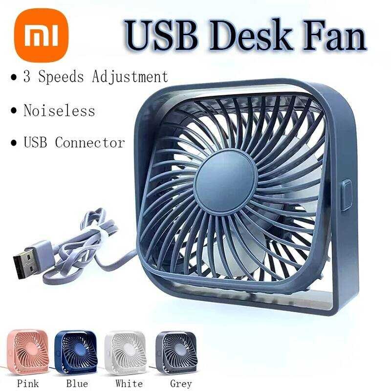 Xiaomi Fan Portable USB Powered Desk Electric Fan Mini Desk Fan Silent ...