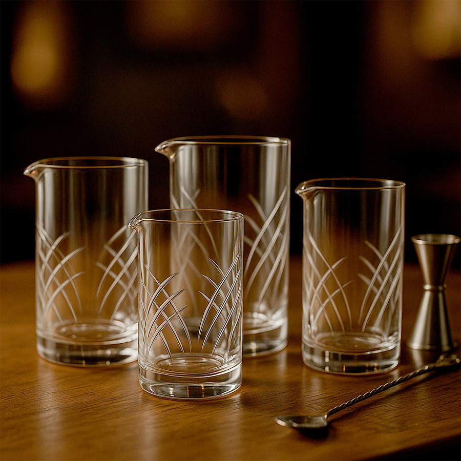 Artificial Crystal Glass Engraving Mixing Glass Bar Cocktail Glass ...