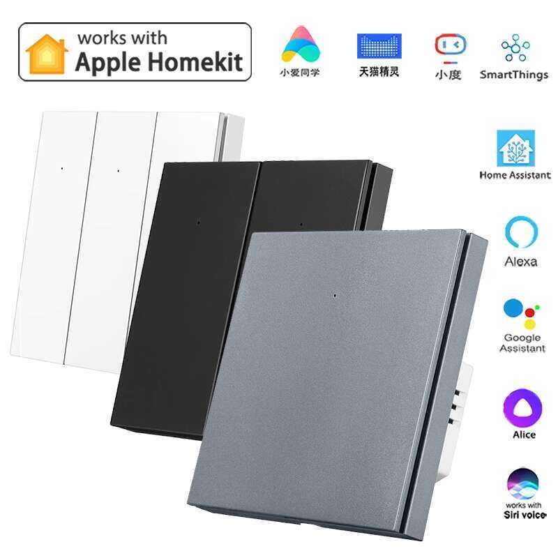 HomeKit Smart Switch Wall Control Panel Button 86 Box Single Fire Xiao ...