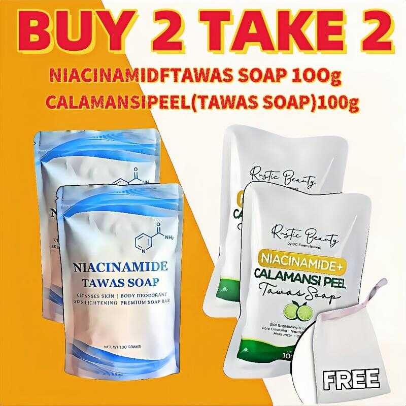 Buy NIACINAMIDE TAWAS SOAP And Get 2Pcs Niacinamide+ Calamansi Peel ...