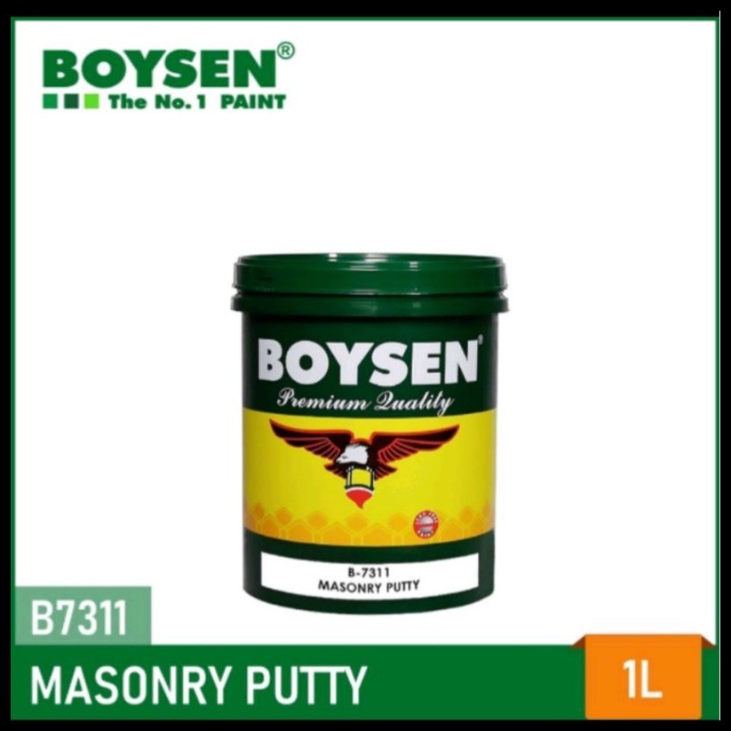 BOYSEN MASONRY PUTTY B7311 LITER / GALLON WATERBASED WALANG AMOY PANG ...