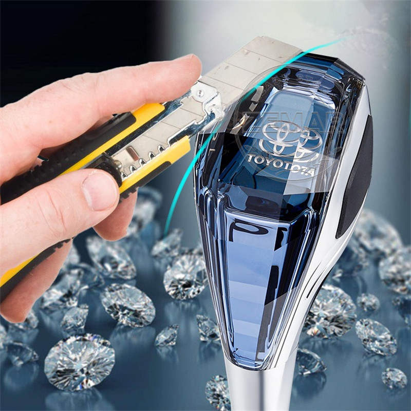 Toyota GR Car Crystal Handles Gear Shift Knob Glowing Gear Lever ...