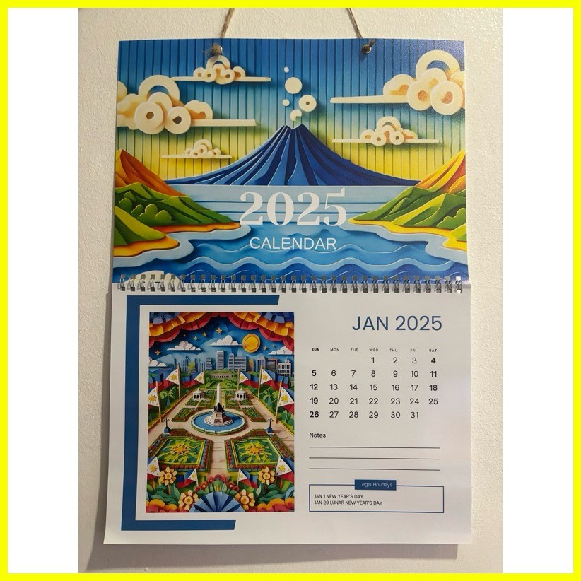 Personalised Wall Calendar 2025 - Aesthetic Calendars | Shopee Philippines