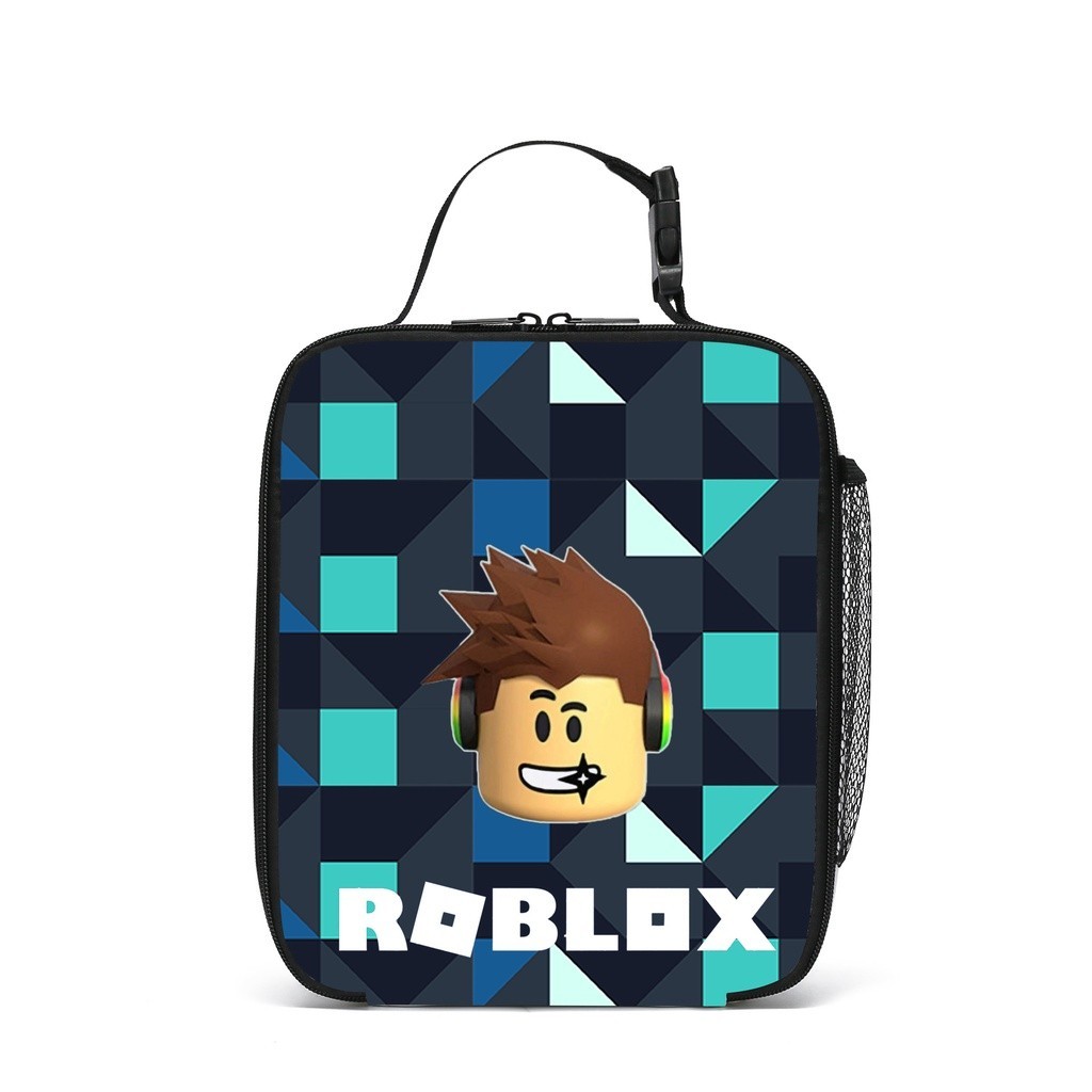 Roblox Lunch Bag For Kids Anime School Student Insulation Bag Lunch Box ...
