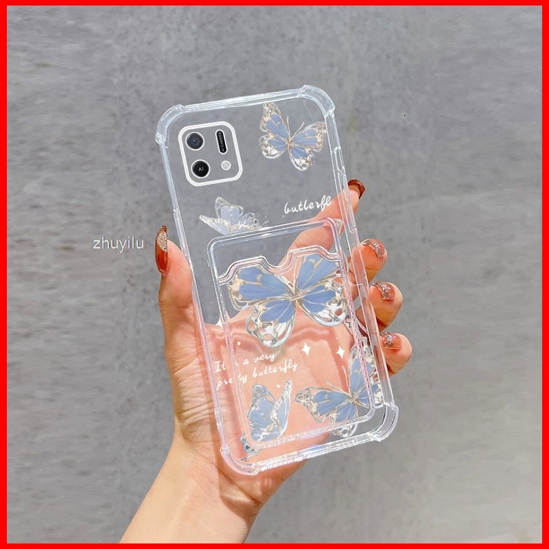 Casing for OPPO A16K A16E Phone Case Fashion Butterfly Clear Soft ...