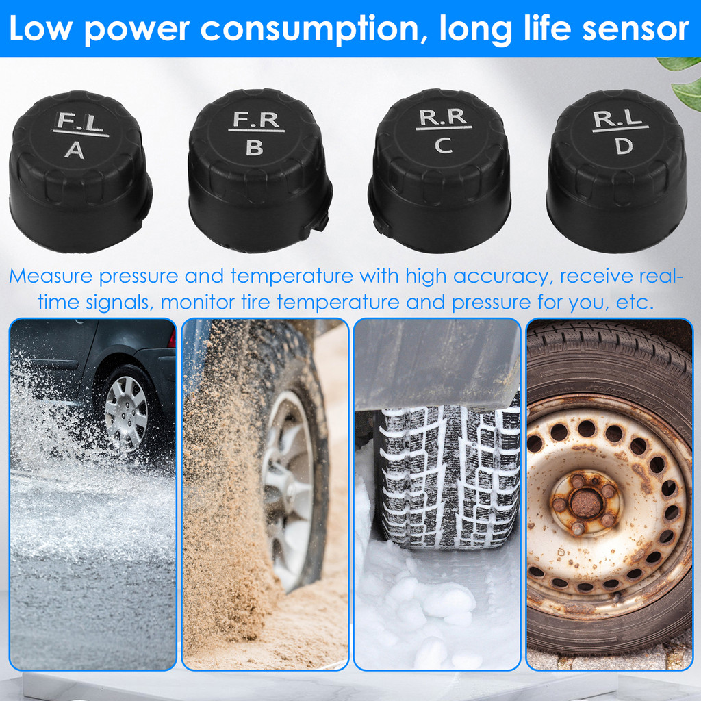 Auto Tire Pressure Digital Meter – Wireless TPMS Diagnostic Tool, Real ...