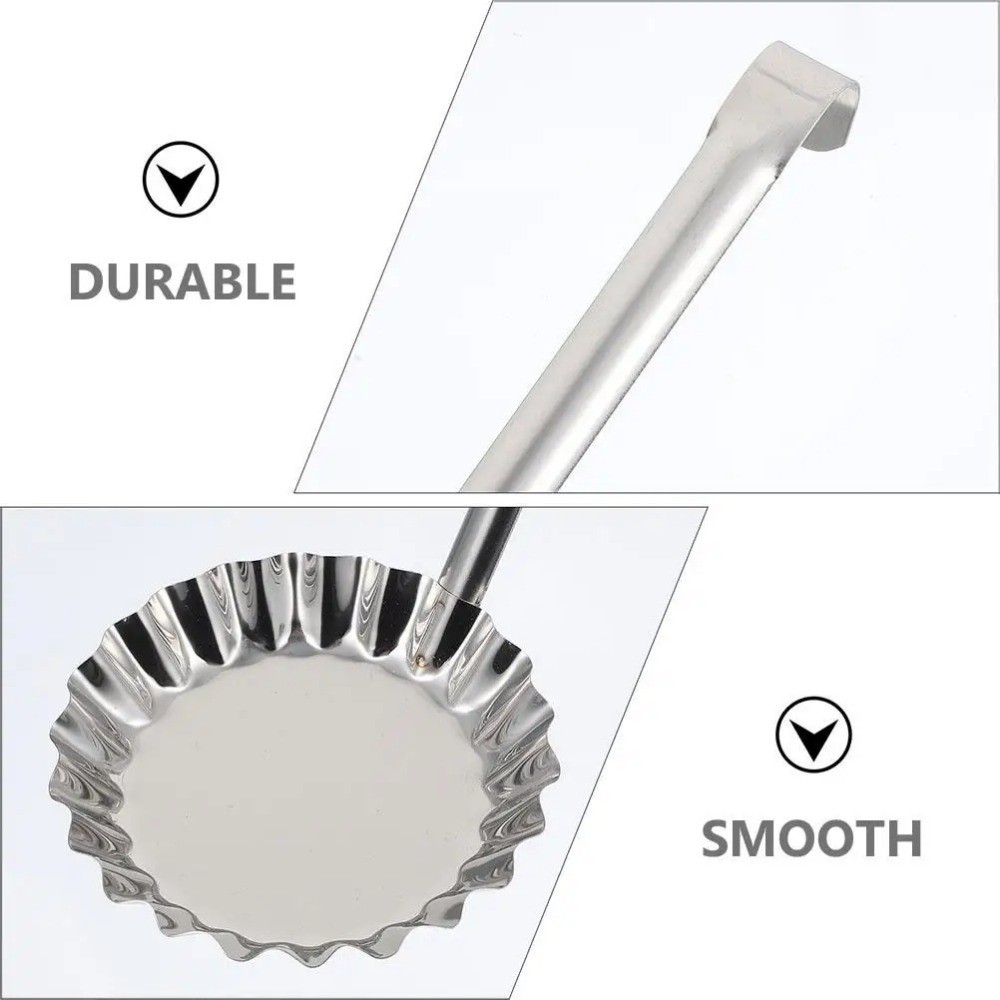 Stainless Steel Oil Frying Mold Long Handle Deep-fried Meatball Spoon ...