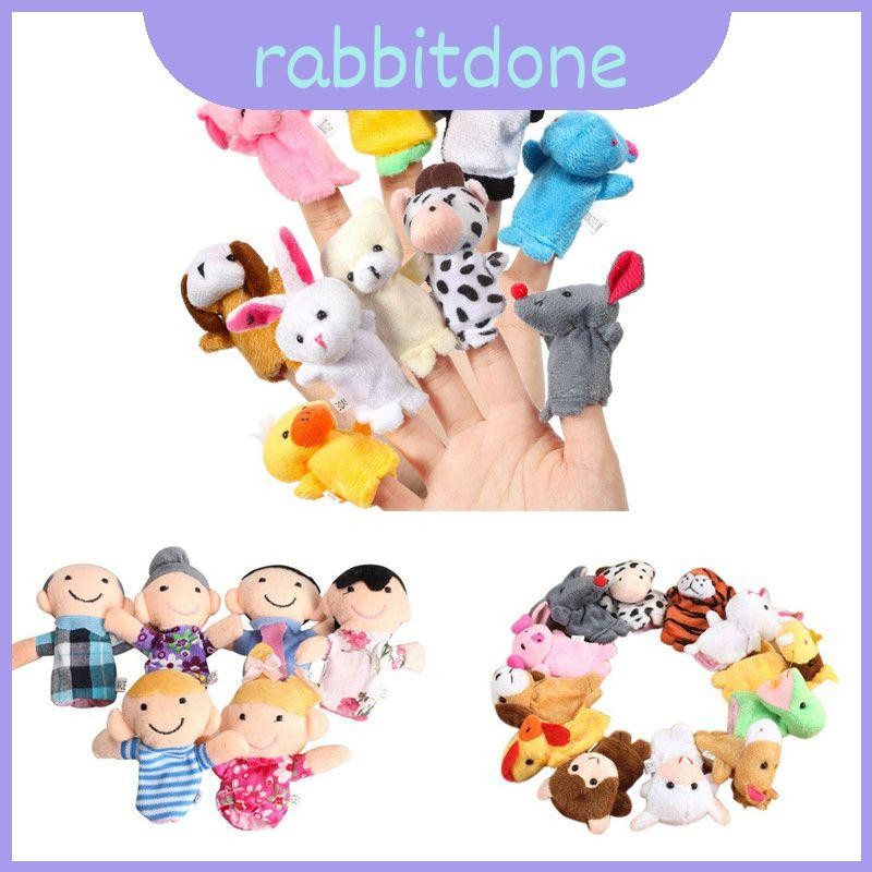 Cartoon Finger Colorful Puppets Doll Educational Toy For Kids ...
