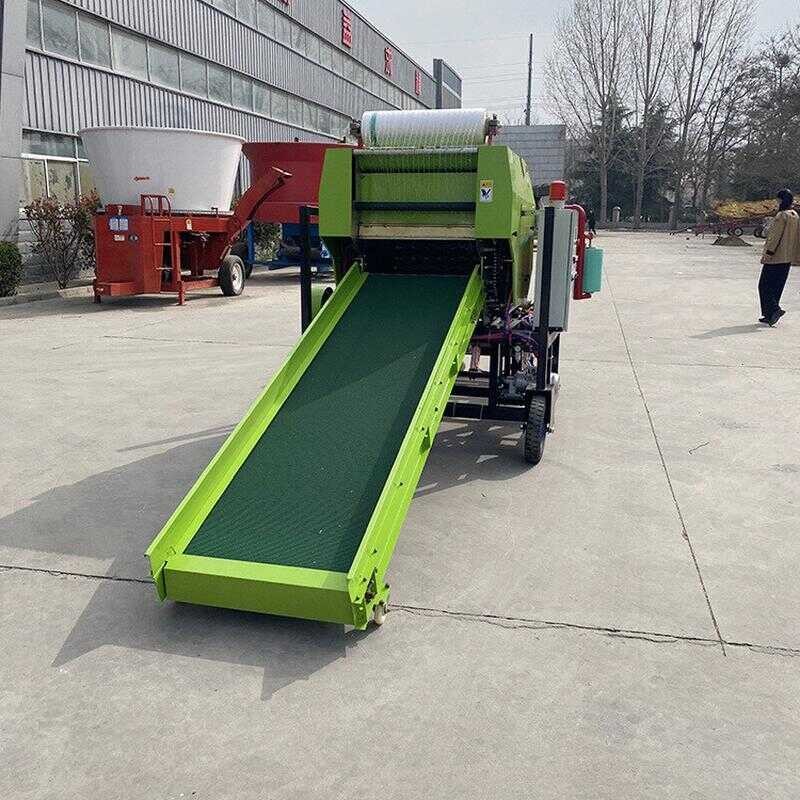 Alfalfa hay compactor, aquaculture feed hydraulic horizontal round ...