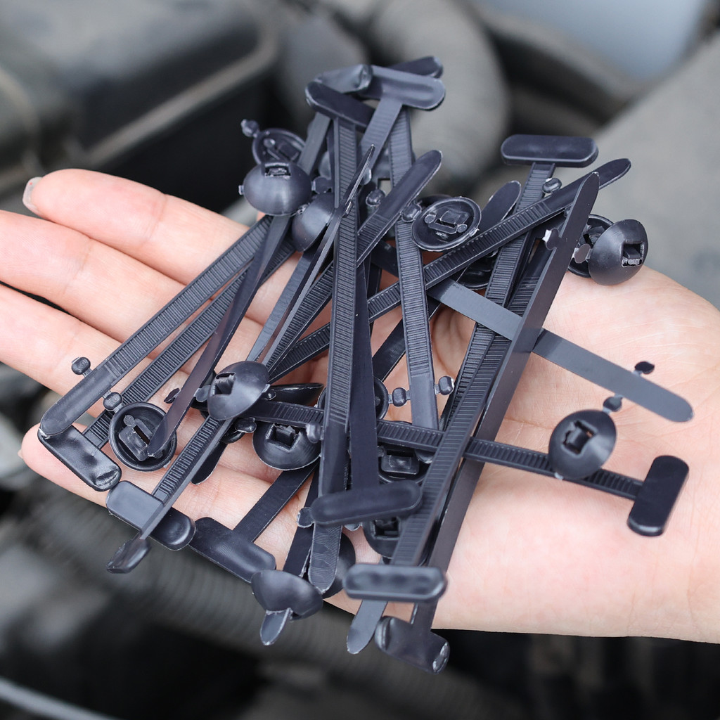 Wear Resistant Nylon Cable Tie Clips Multipurpose Car Engine Guard ...