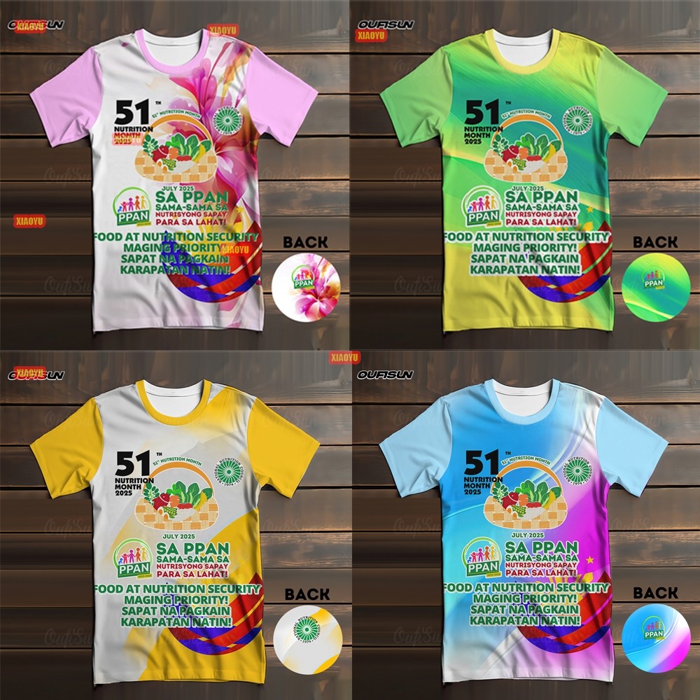 PPAN Nutrition Month 2025 Official Tshirt Full Sublimation TShirt Men ...