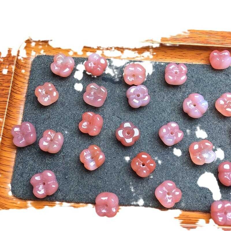 Salt Source Natural Agate Crimson Osmanthus Accessories Loose Beads DIY ...