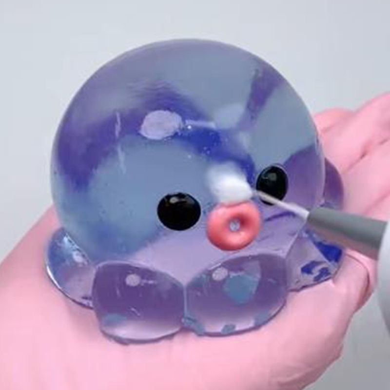 Cute Octopus Squishy Toy with Shapeable Stress Relieving Ball for ...