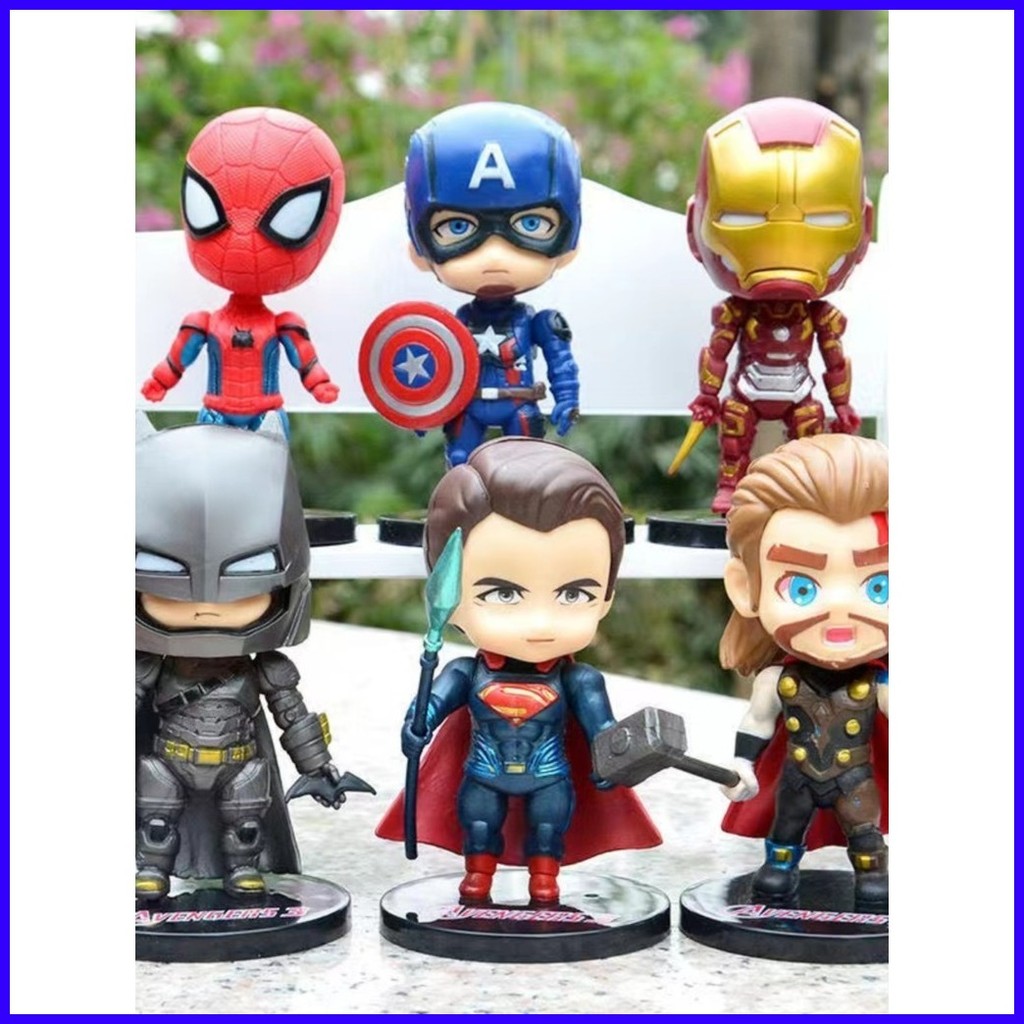 Shipping from Manila 6Pcs/Set Marvel The Avengers Spider Man Iron Man ...