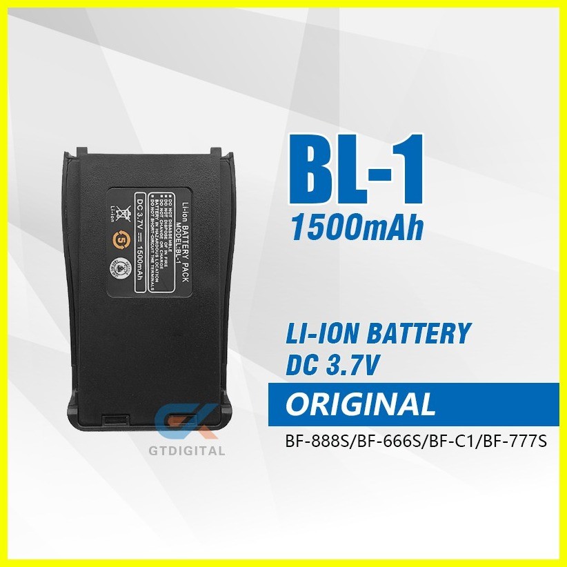 Baofeng Walkie Talkie Battery 1500mAh BL-1 For BF-888S Two Way Radio ...