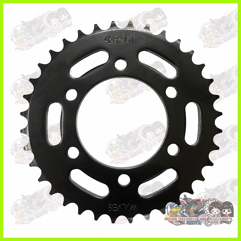 ๑ ♧ LJ Motorcycle Rear Sprocket Kawasaki Barako 175 | Shopee Philippines