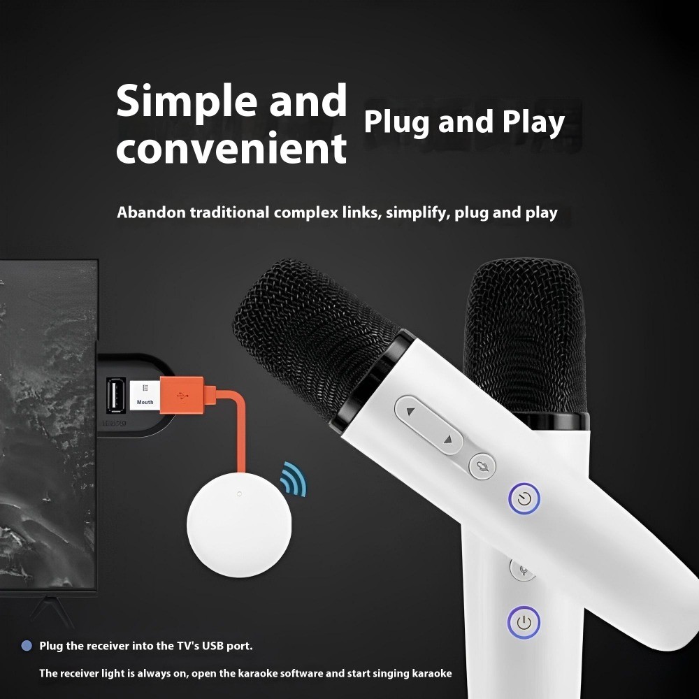 Original Q1 Car Karaoke Microphone with Receiver Car Karaoke Mic for ...
