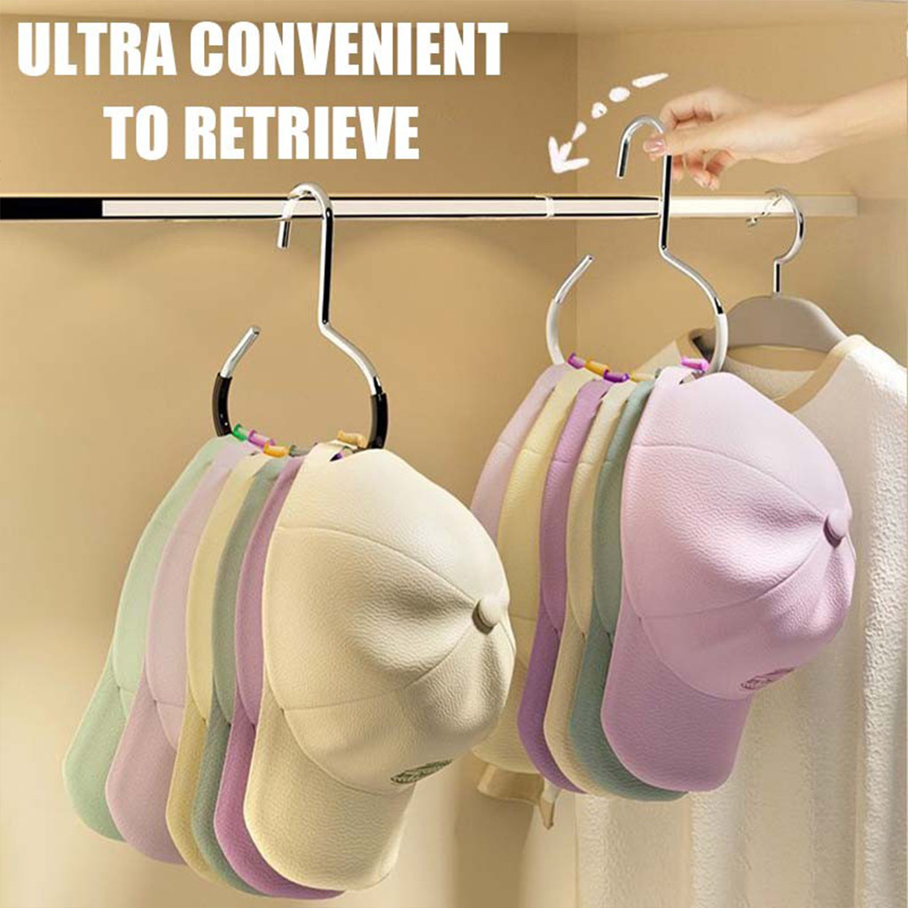 Cap Hanger Organizer Circle Ring Hat Hanger Hat Scarf Towel Hanger Wall ...