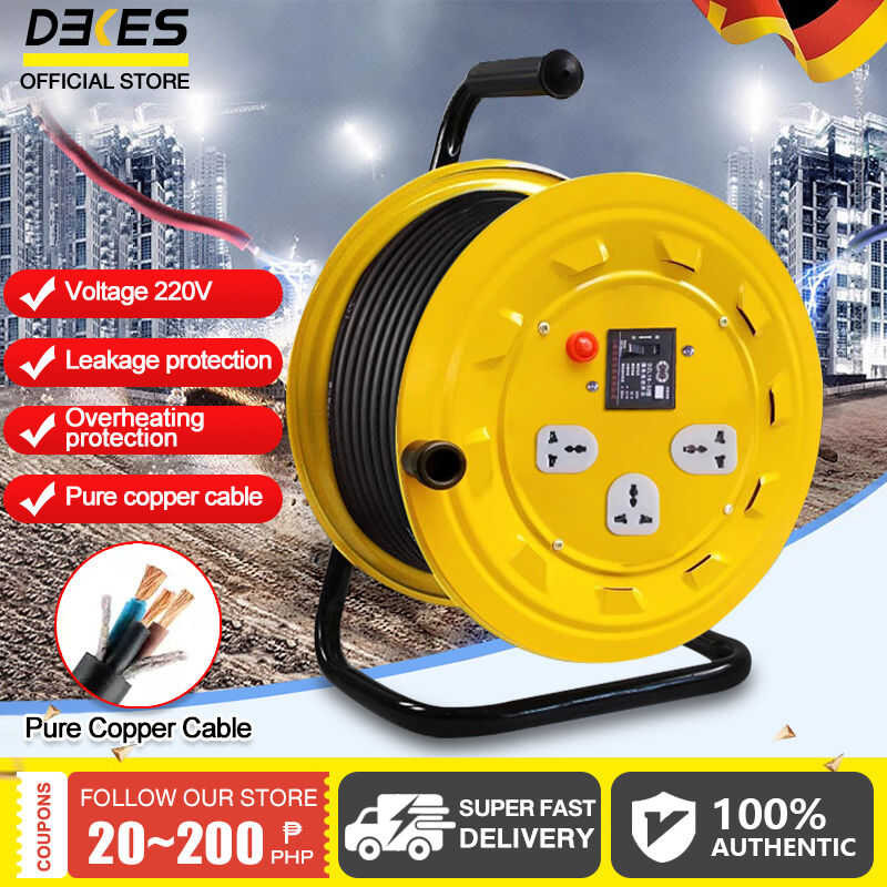 DEKES COD Meters Extension Wheel Cable Reel V Cord W HEAVY DUTY Frame ...