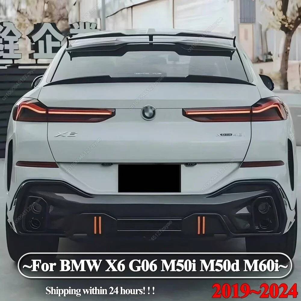 Rear Car Roof Window Trunk Lid Spoiler Gloss Black ABS Wings Exterior ...