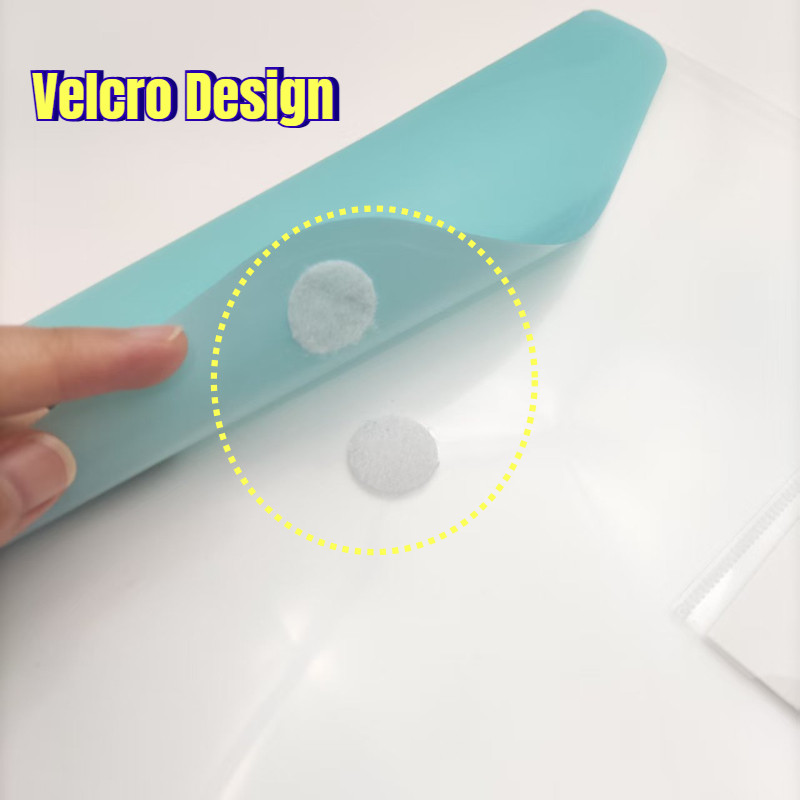 Long Envelope Binder Pocket 11 Holes Clear Poly Binder Envelope with ...