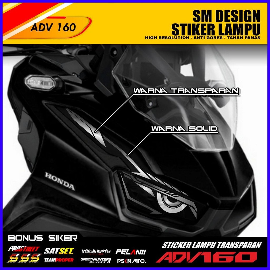 MATA Adv 160 NEW Motorcycle Eyebrow Variation Light Sticker - Adv ...