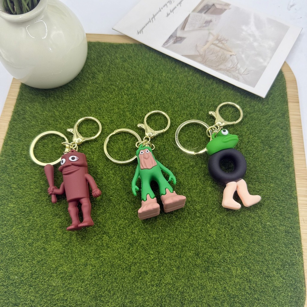 Italian Brainrot Tung Tung Tung Sahur Tralalelo Tralala Keyring Anime ...