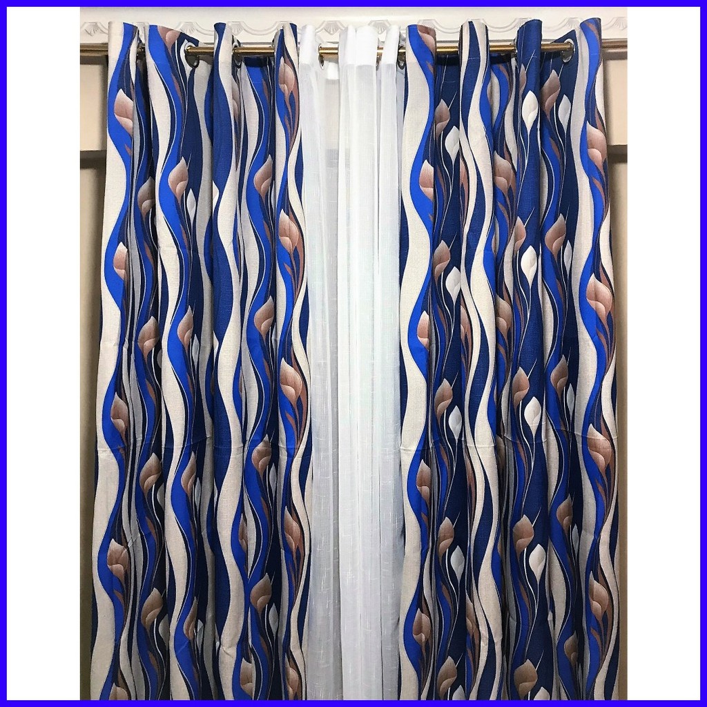 MM 3in1 Set Elegant Ring Curtain Window/ Kurtina sa Door/ Modern Home ...