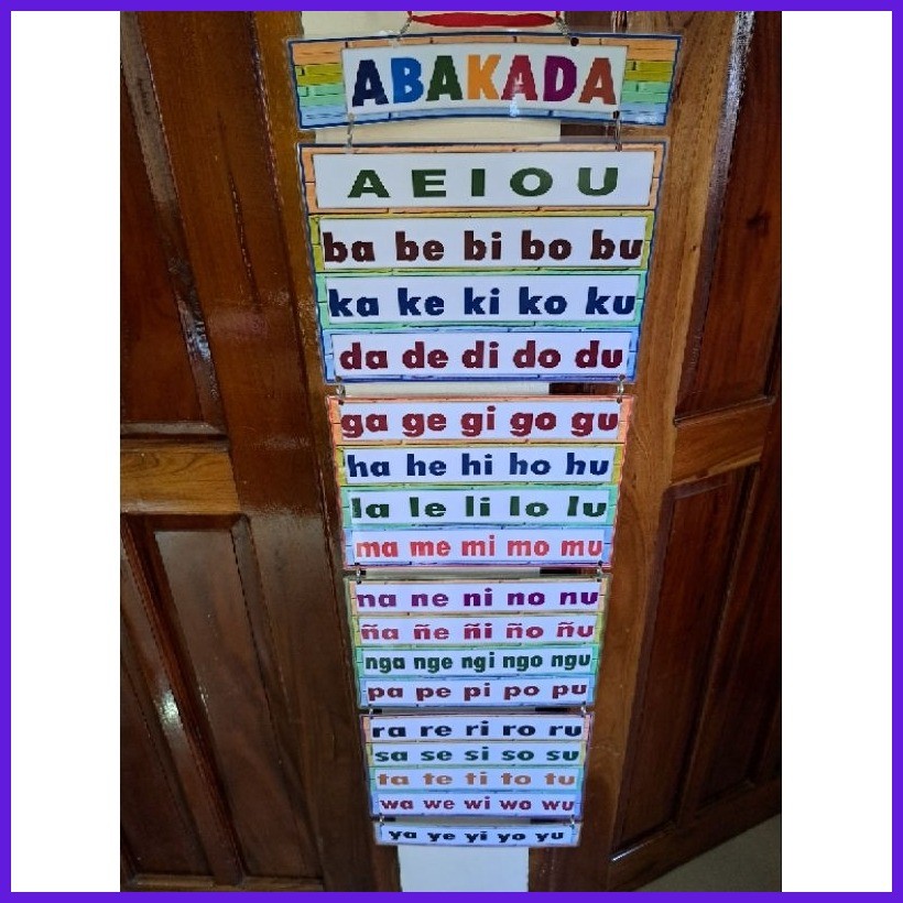 ABAKADA READING CHARTS Classroom design abakada for kids(teacher pher ...