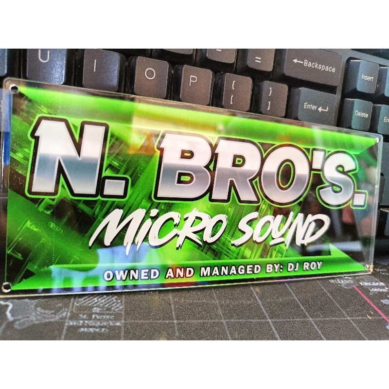 ♞Sound Name Plate Acrylic / sound box nameplate /cv or mcv nameplate ...