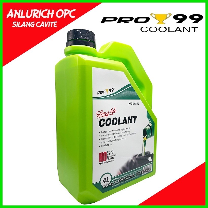 ☘️ ☆ PRO99 LONG LIFE COOLANT GREEN 4 LITERS PRC-4032-4L | Shopee ...