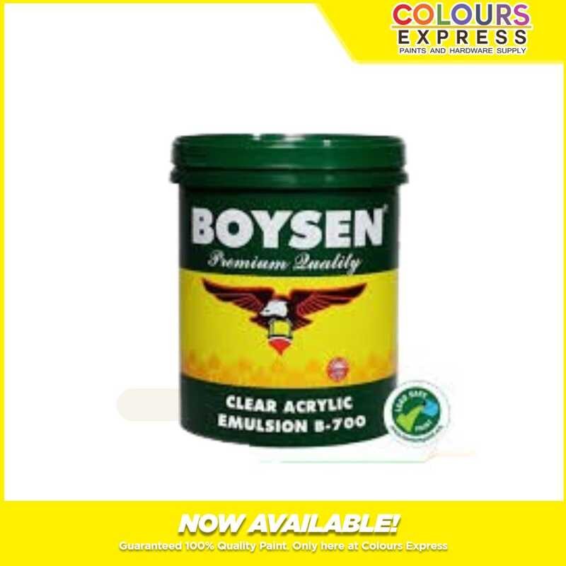 Boysen Clear Acrylic Emulsion B-700 4L 1L For Interior And Exterior ...