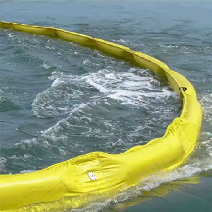 PVC Floating Barrier Foam Rubber Oil Storage Boom Includes Port/Lake ...