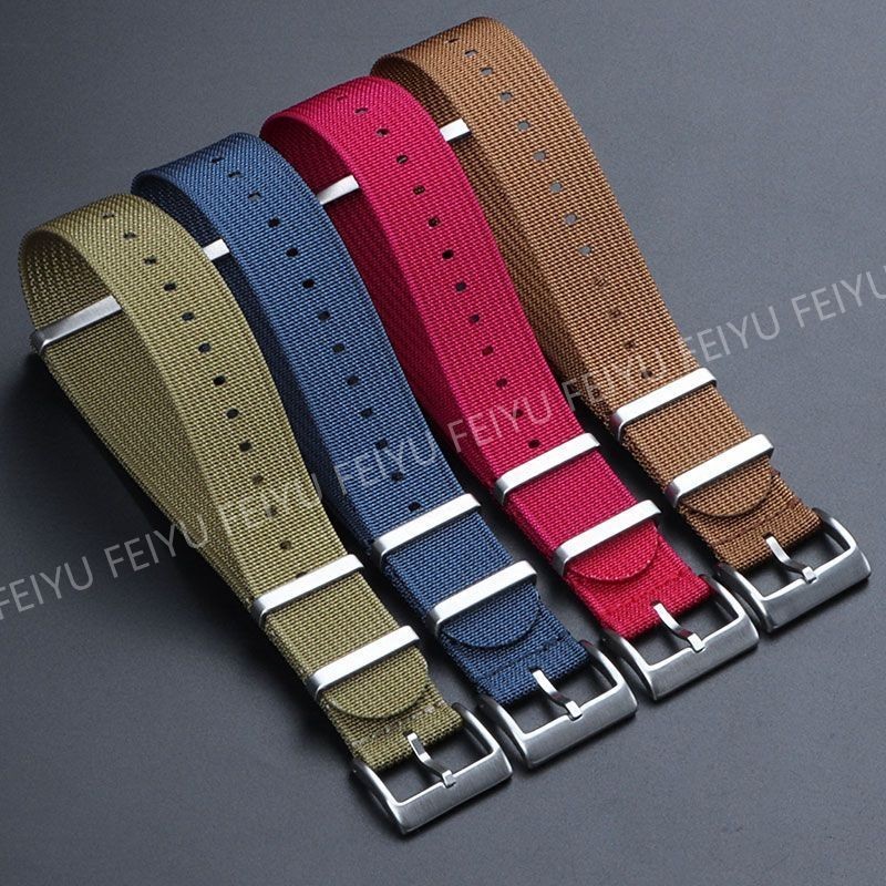 NATO Nylon Canvas Watch Strap ZULU Watch Band One Loop Bracelet 18mm ...