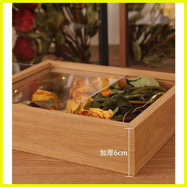 ⚽︎ Wooden Dried Flower Photo Frame Flower Display Stand Decorative ...