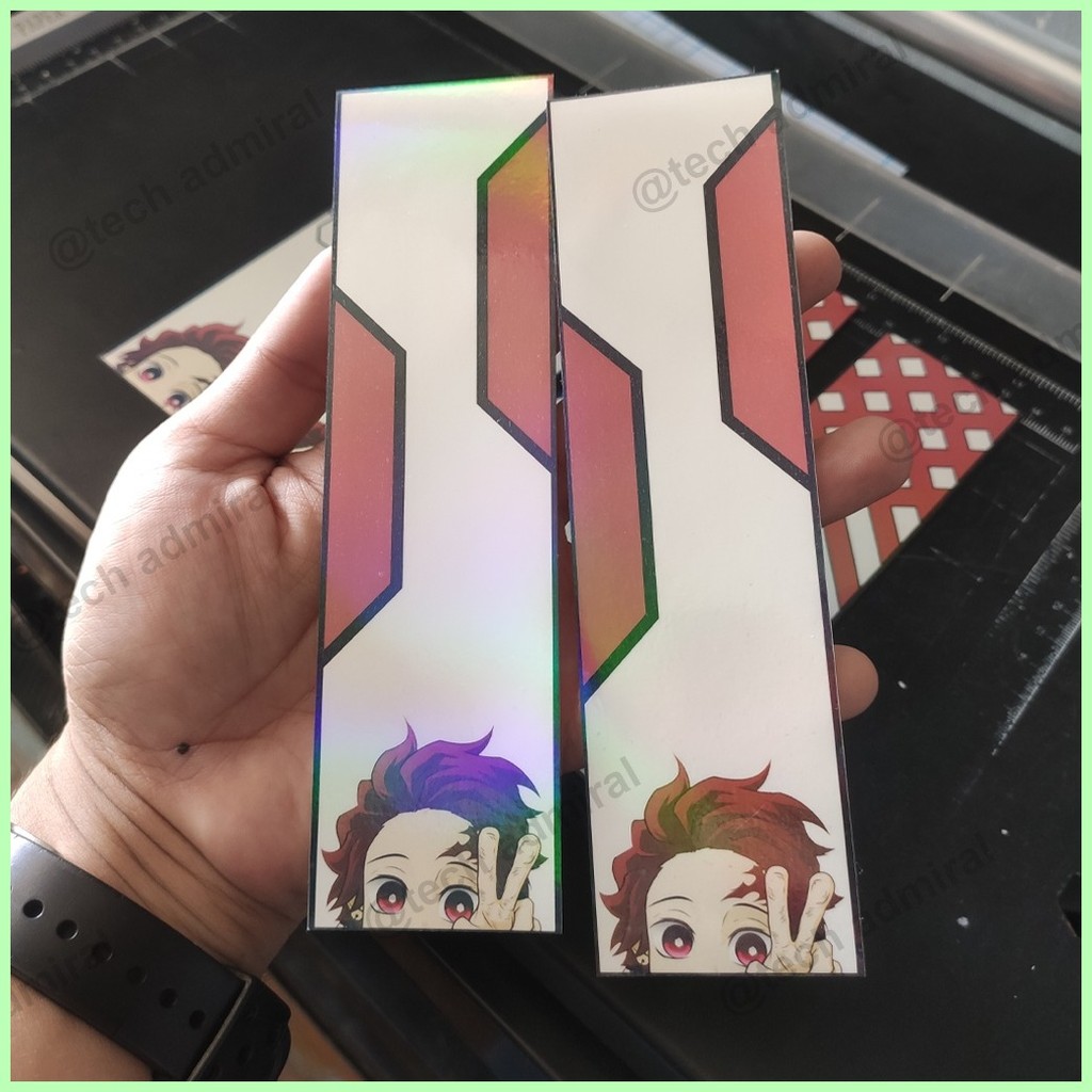 Top Box Sticker Waterproof Tanjiro Peace (HOLOGRAPHIC) | Shopee Philippines