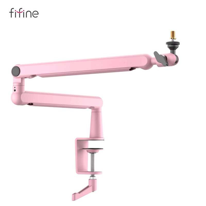 Fifine BM88 Flexible Adjustable Microphone Arm Low Profile Boom ...