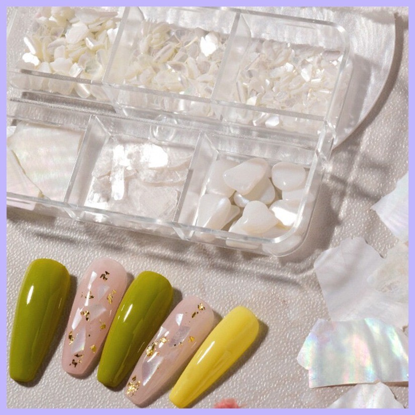 Nail Art Nail Decoration Nail Sticker Shell Sequins Coloful Rhinestones ...