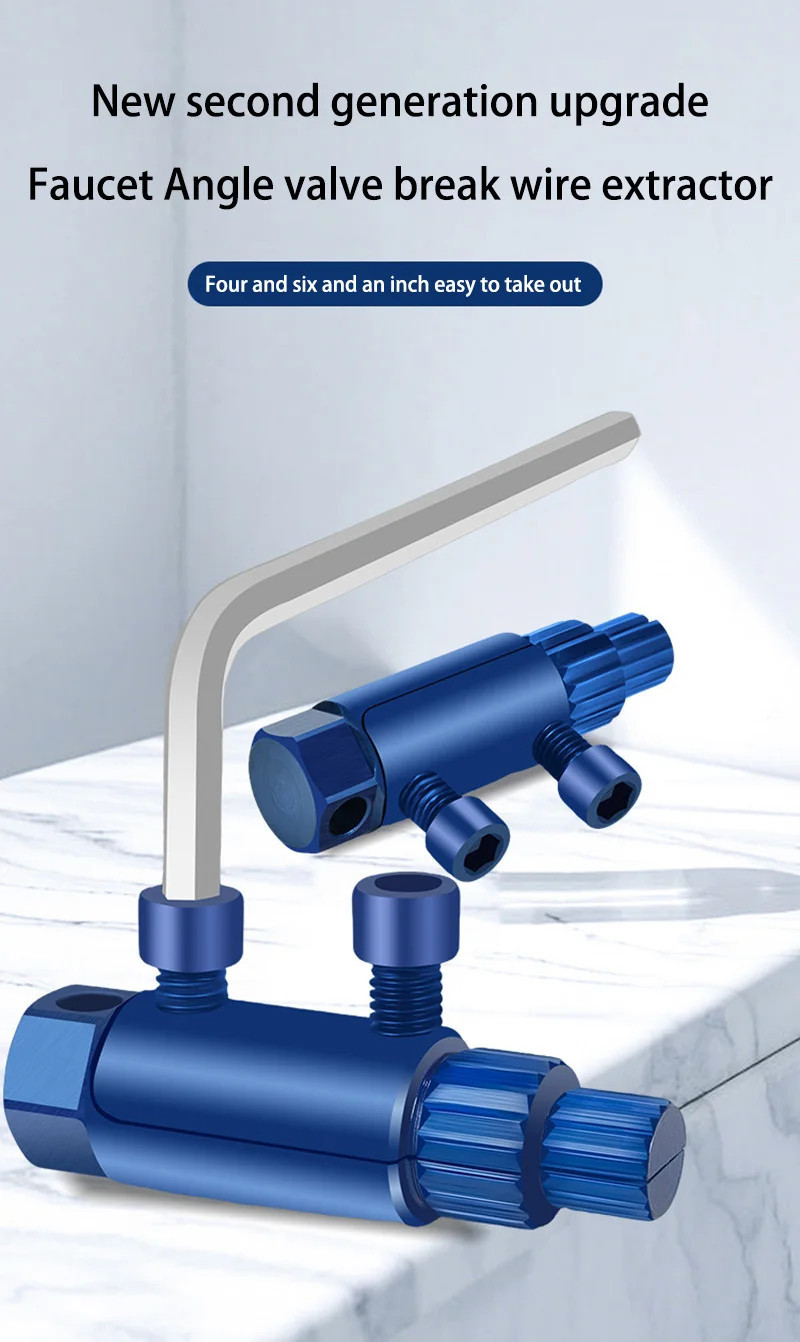 Broken Pipe Thread Extractor Faucet Angle Valve Wire Extracto 1/2-3/4 ...