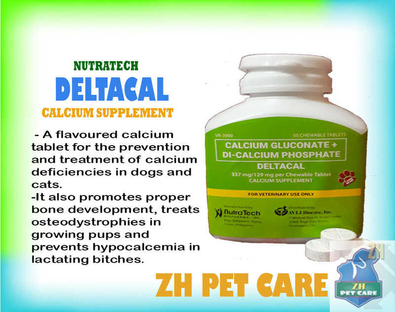 3 Zh. DELTACAL 50Tablets (Calcium Gluconate + Di-Calcium Phospate) 7Fd ...