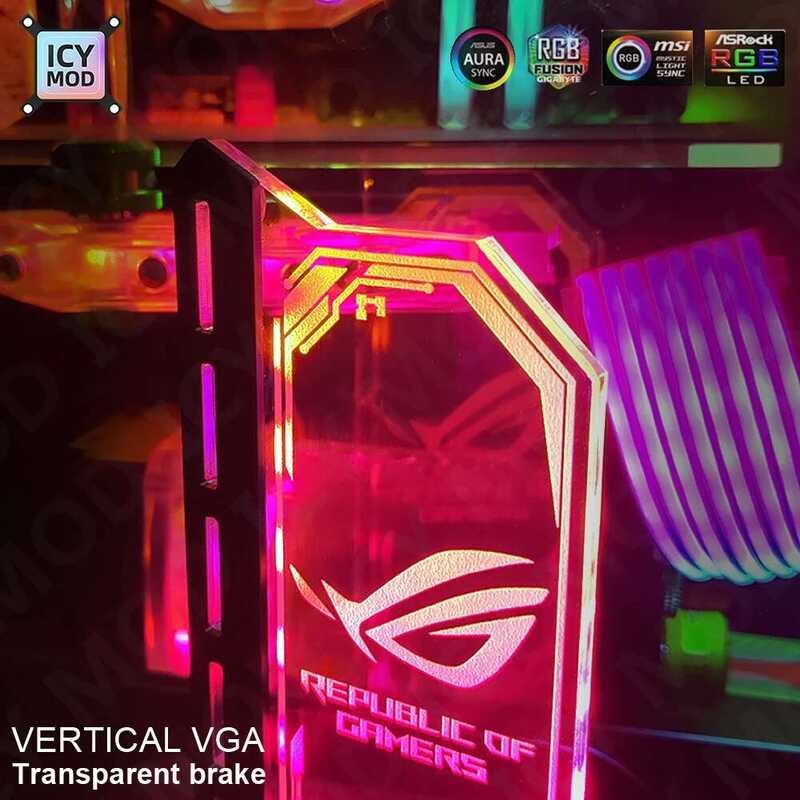 Transparent E9 Vertical GPU Port For RTX 4090 4080 Customize VGA ...