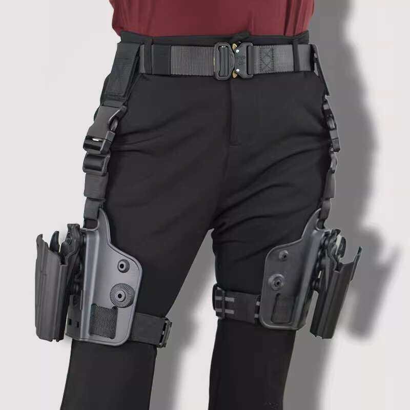 Tactical Left Leg Right Leg Gun Holster Gun Bag Double Leg Holster ...
