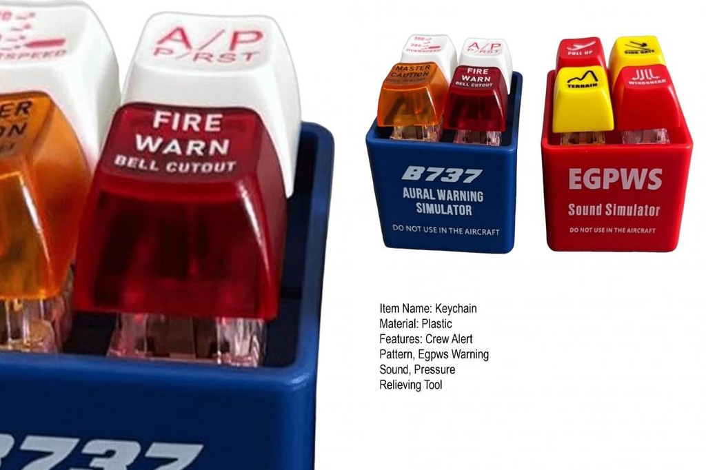 Emergency Alarm Keychain Egpws Warning Sound Simulator Realistic ...