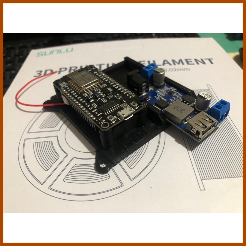 MCU002-2in1 NodeMCU ESP8266 12E and Buck Converter 3D Printed Case (Design for JuanFi) | Shopee ...