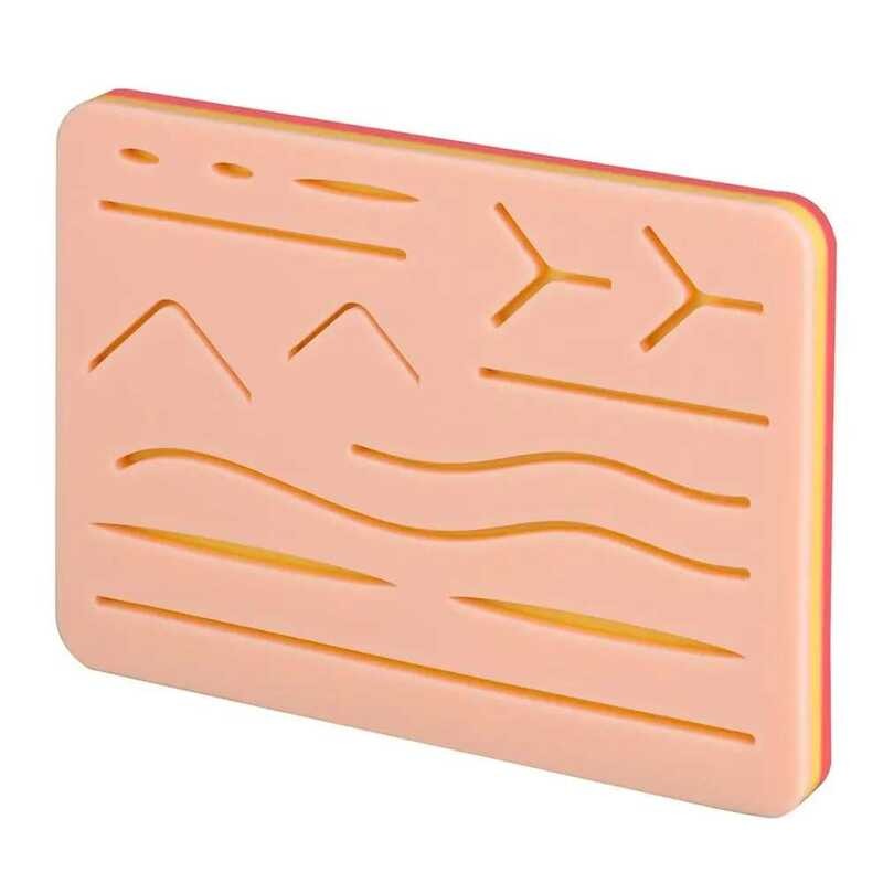 3 Layers Suture Practice Pad 14 Wounds Hard To Rip Training Skin Model Long-Lasting Mesh ...