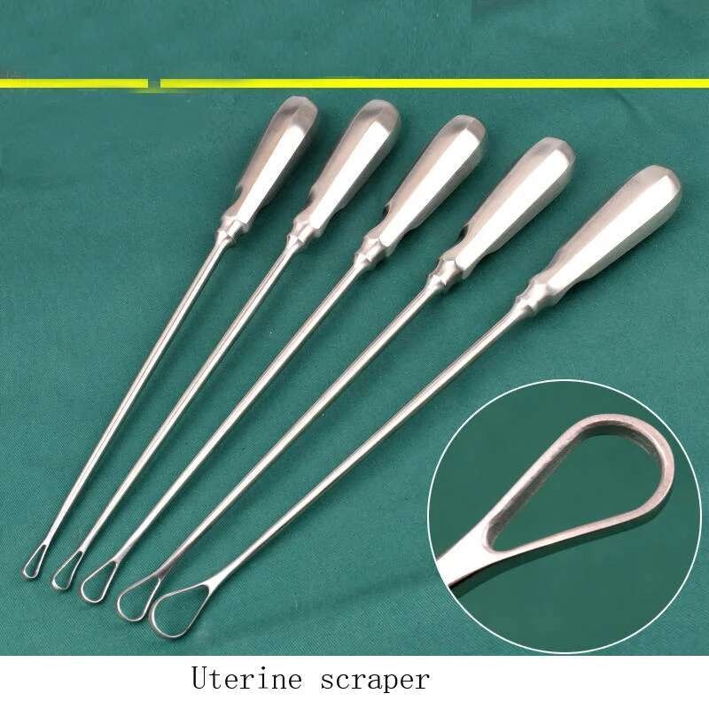 Medical gynecological curette Stainless steel large curette uterine ...